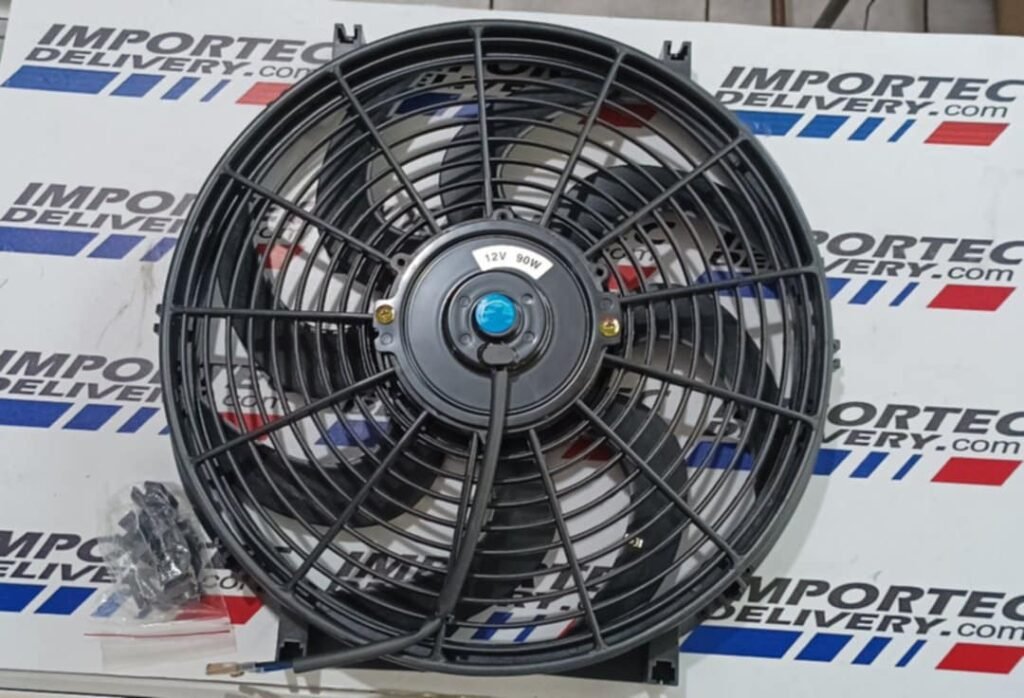 Ventilador universal de aspas curvas 14″ 12v – Importec Delivery