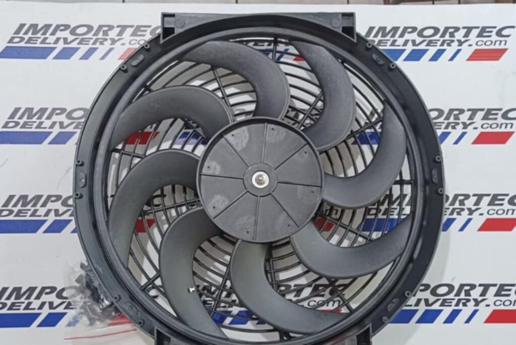 Ventilador universal de aspas curvas 14″ 12v – Importec Delivery