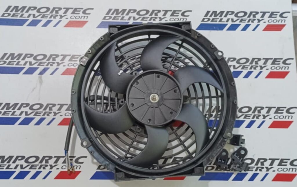 Ventilador universal de aspas curvas 10″ 12v – Importec Delivery